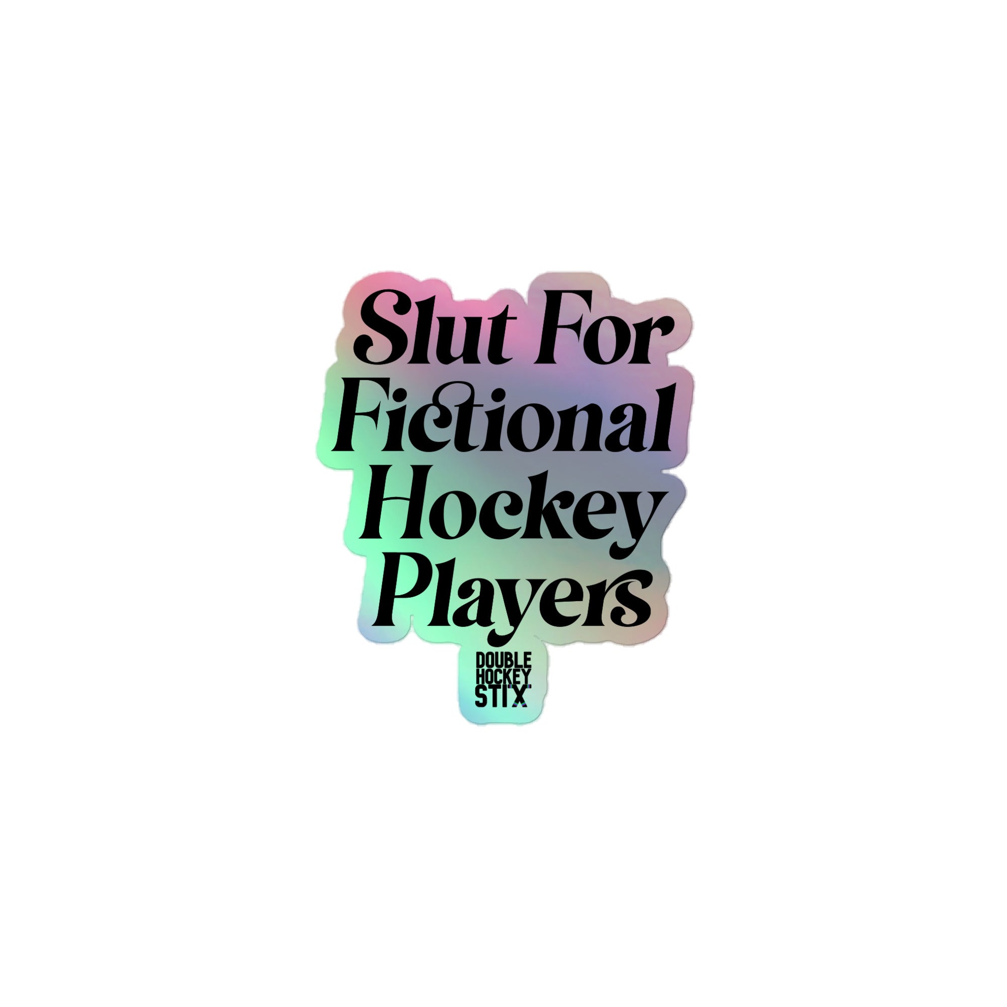 FICTIONAL HOCKEY PLAYER HOLOGRAPHIC STICKER – doublehockeystix